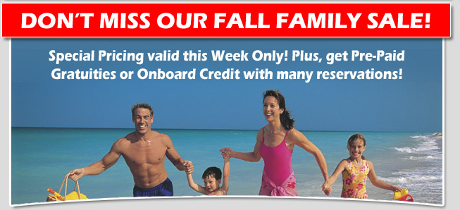 Carnival Cruise Line Fall Family Sale, Discount Carnival Cruise ...