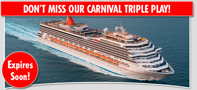Carnival Cruise Line - Triple Play Sale
